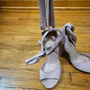 Lulus | Shoes | Lulus Dorian Pale Pink Wedding Prom Faux Suede Tie Up ...